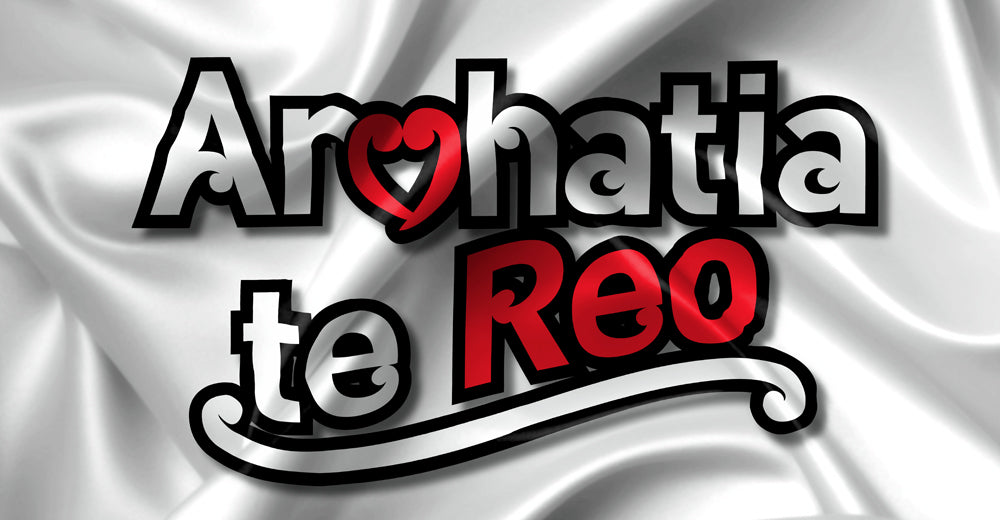 Arohatia Te Reo White Flag