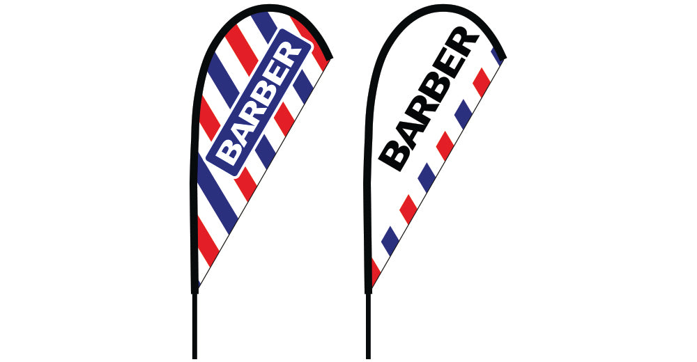 Barber Teardrop Flag
