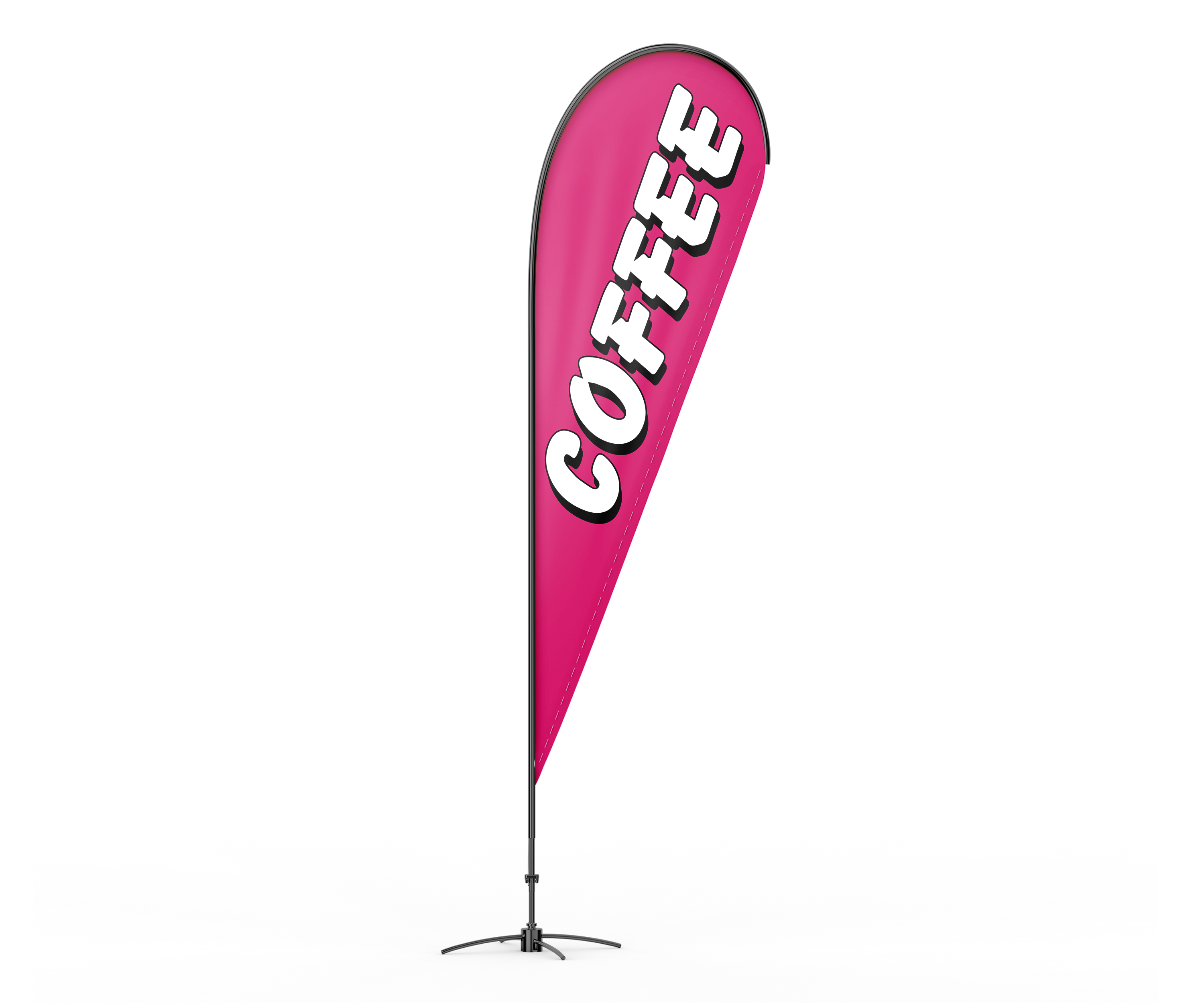 Coffee Teardrop Flag