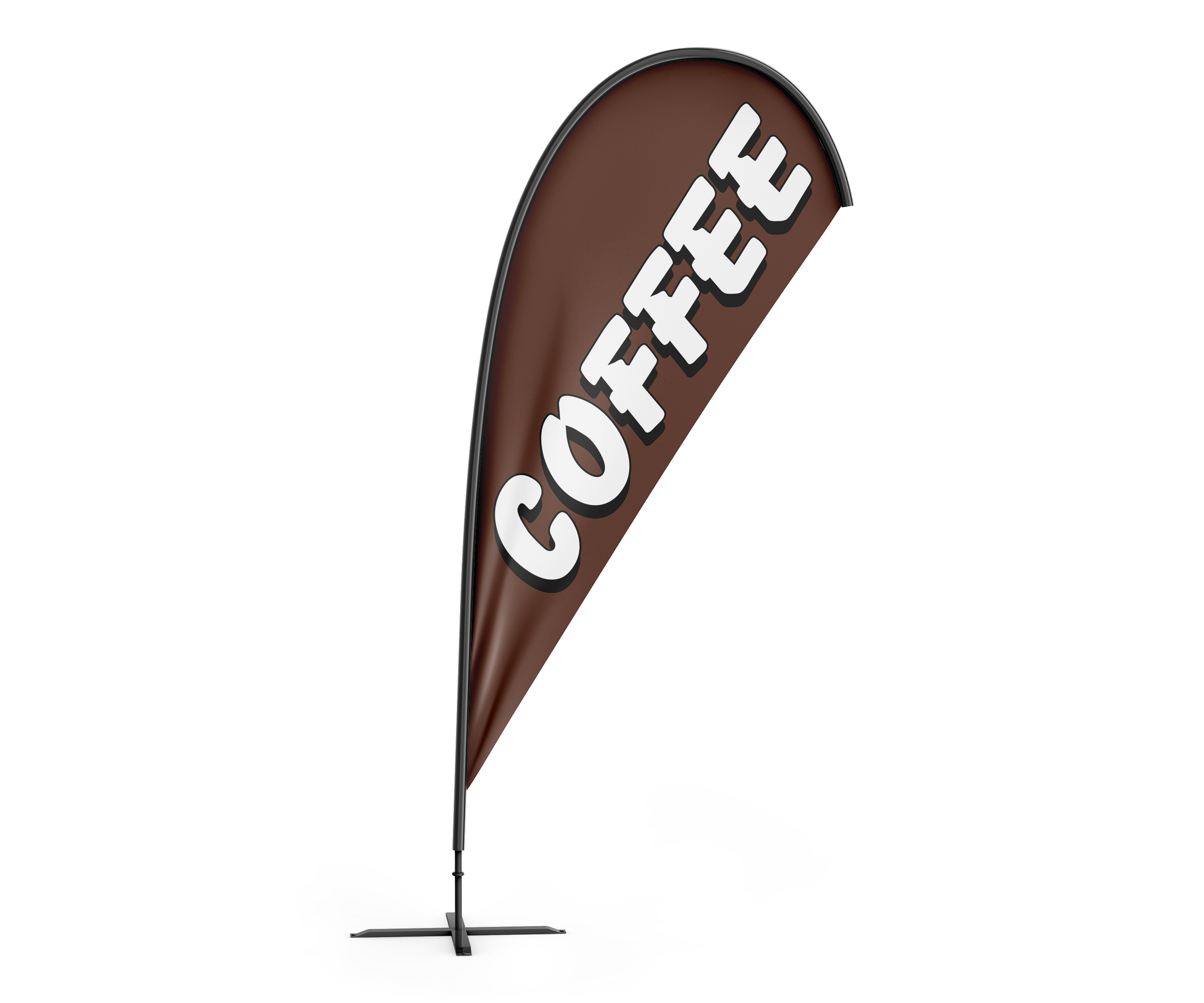 Coffee Teardrop Flag