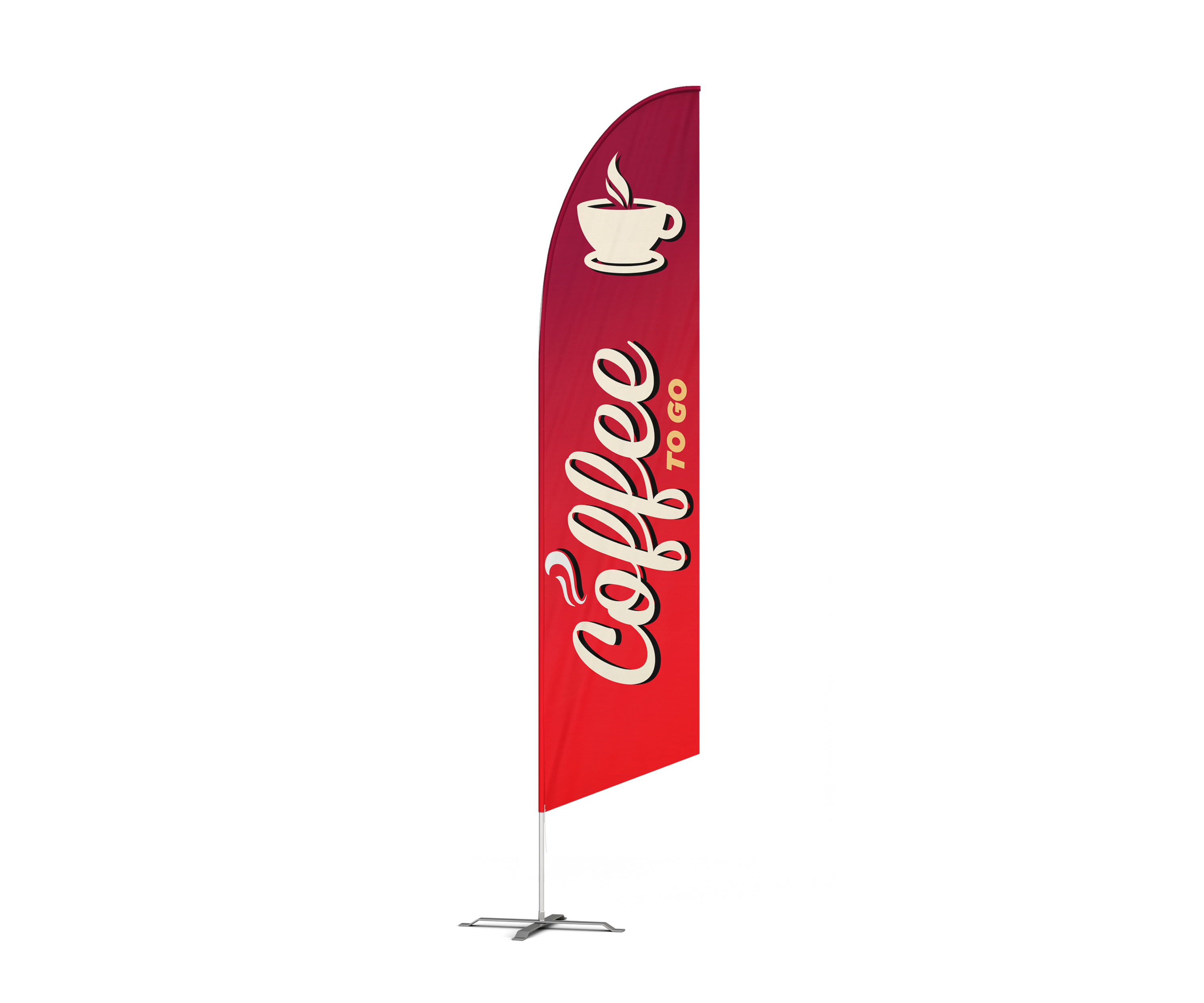 Coffee To Go Custom Windblade Flag