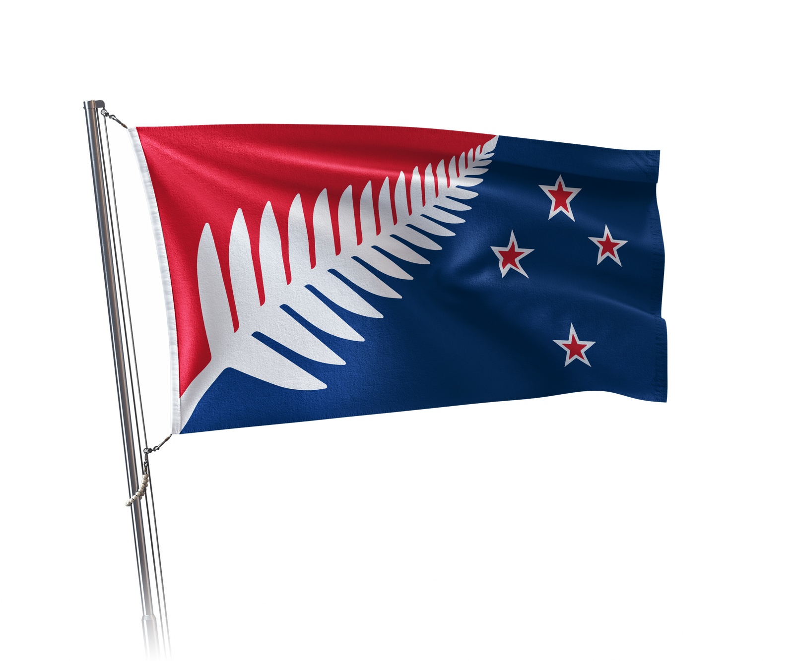 Blue/Red Kyle Lockwood Flag | Silver Fern Flag | Flags Group