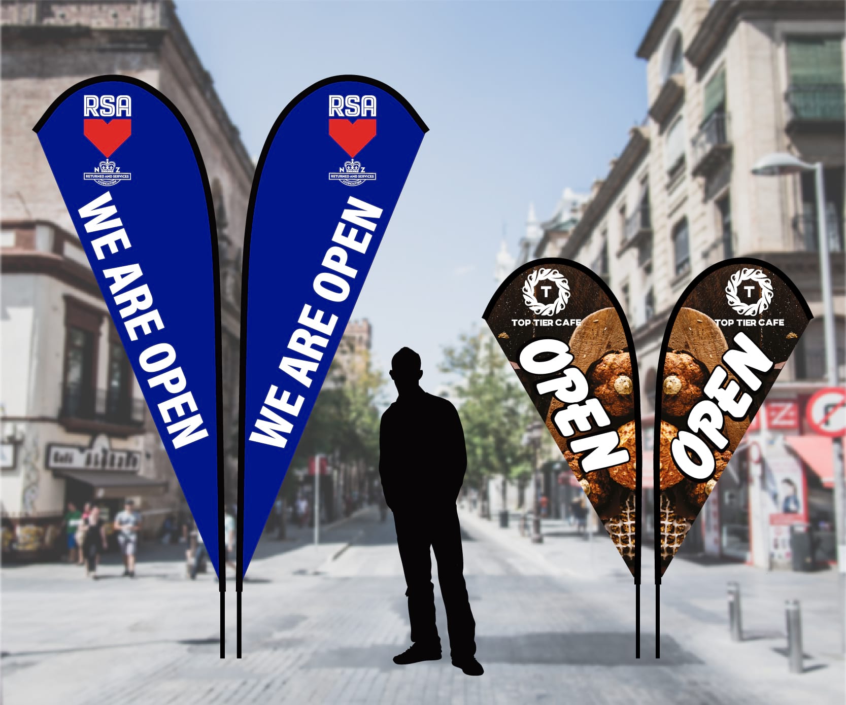 Custom Teardrop Banners | Flags Group